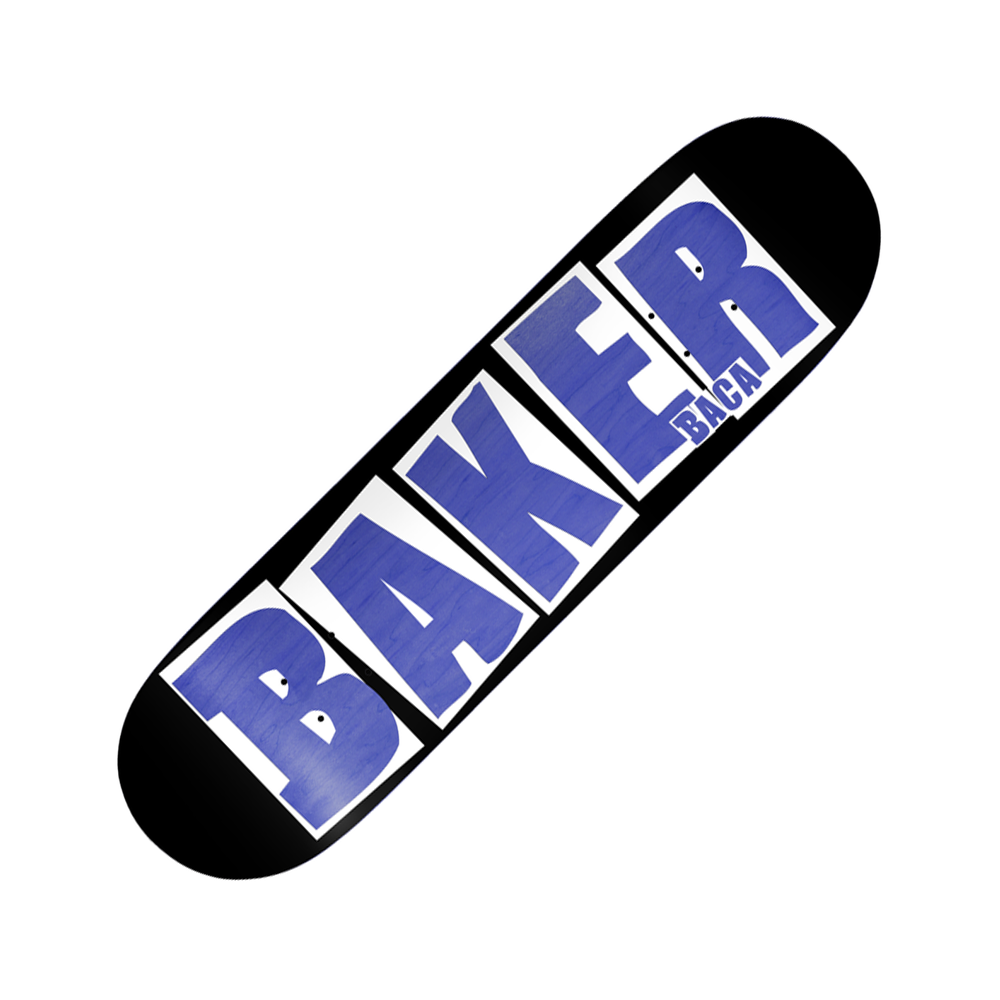 Baker Baca Brand Name Veneer Deck 8.25 (Black) – Warped Skate Shop