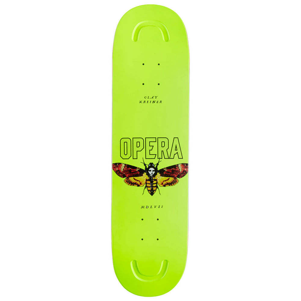 Opera Clay Kreiner Moth EX7 Deck (Safety Yellow) – Warped Skate Shop